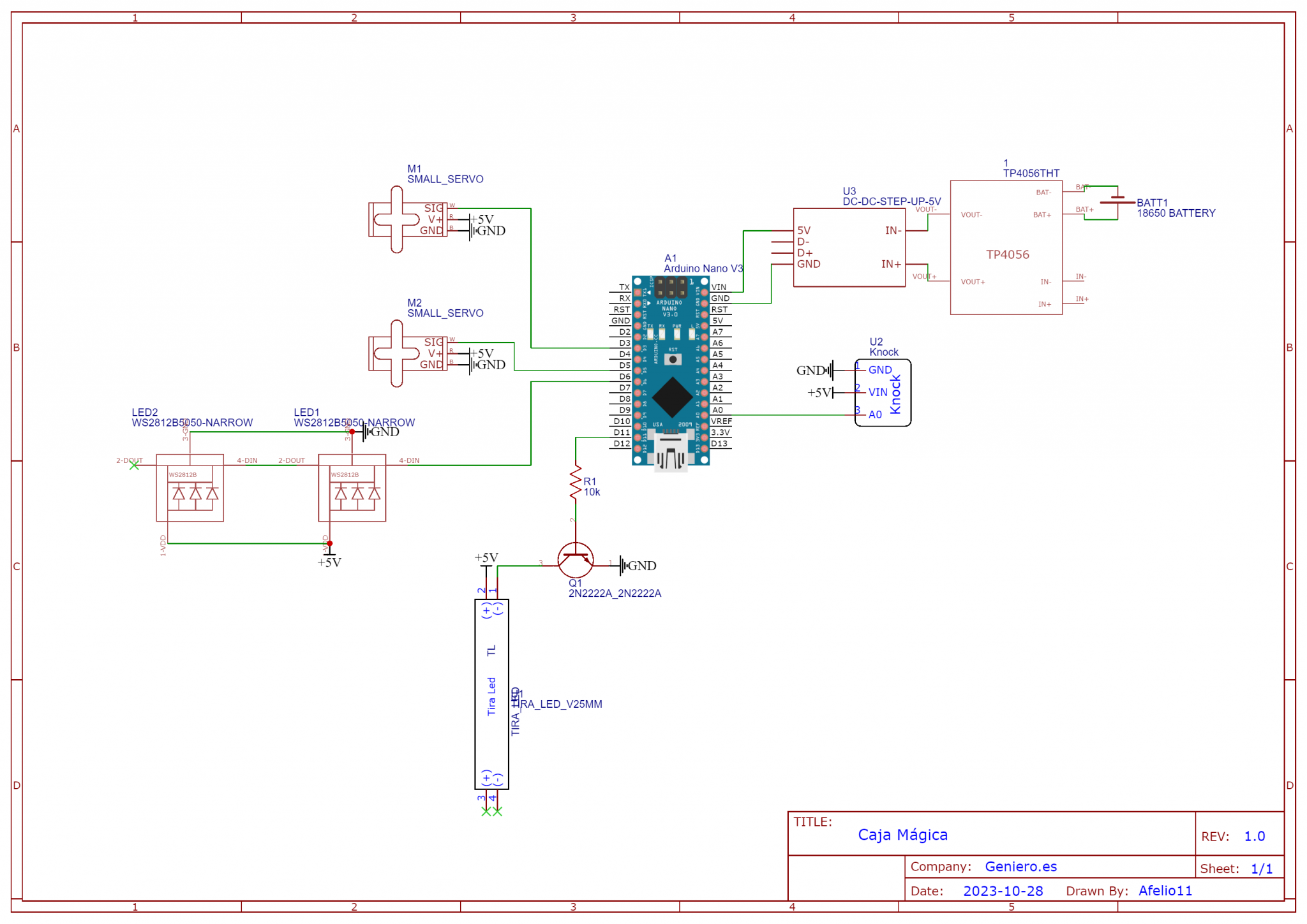 Caja mágica con Arduino (Knock) - Tutoriales de proyectos con Arduino