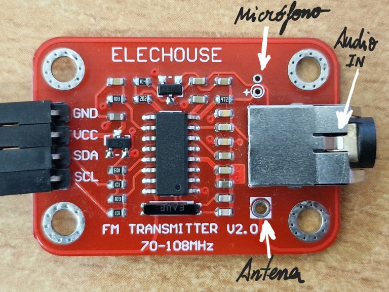 Emisora de radio FM con Arduino - Tutoriales de proyectos con Arduino