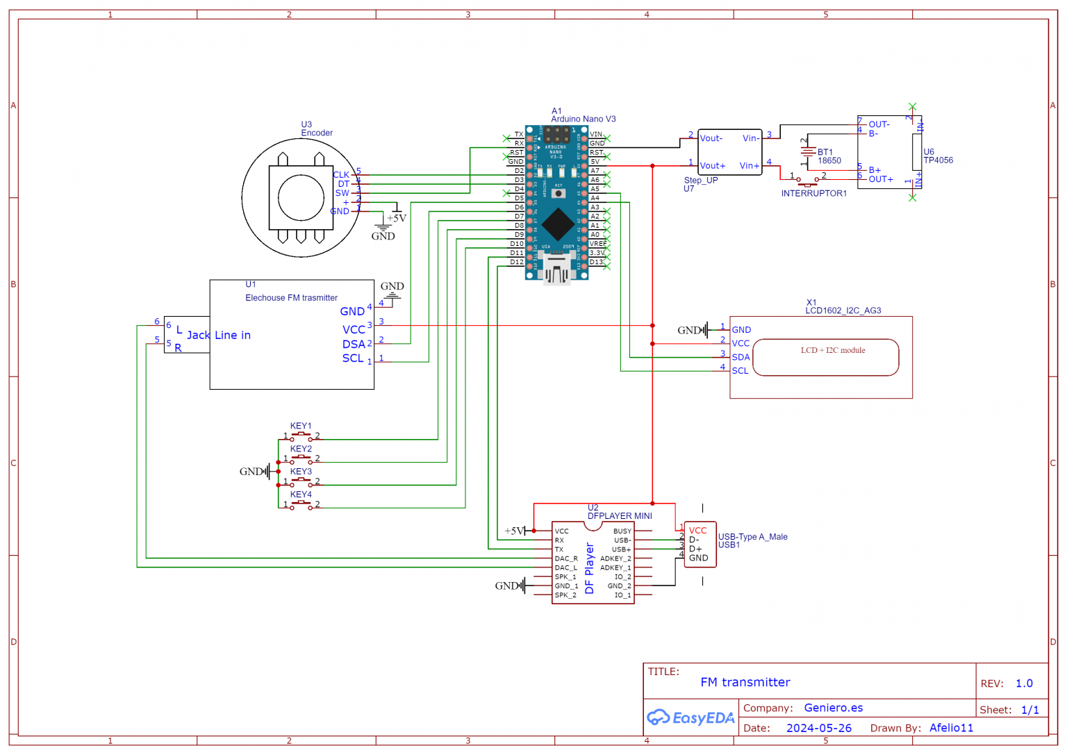 Emisora de radio FM con Arduino - Tutoriales de proyectos con Arduino